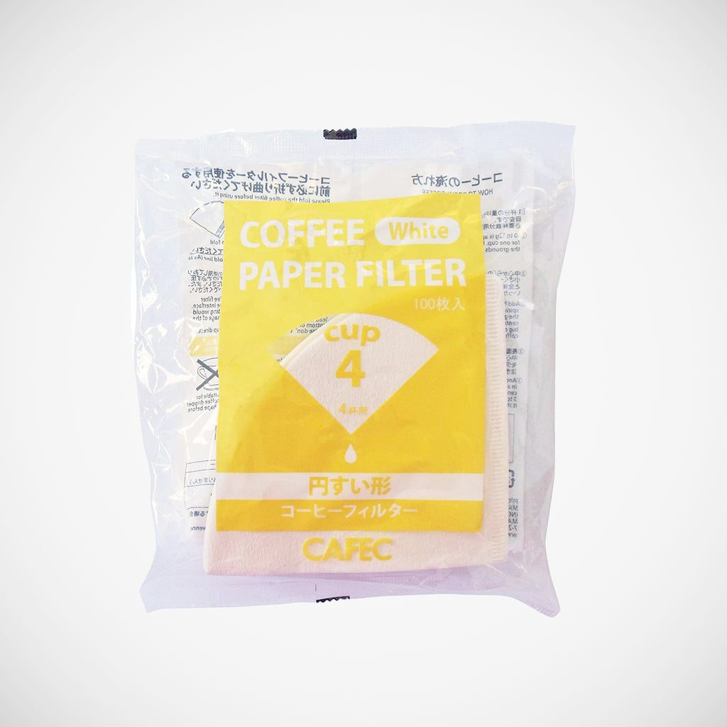 Cafec V60 Filter Papers - 2 Cup 100 pack – Single O